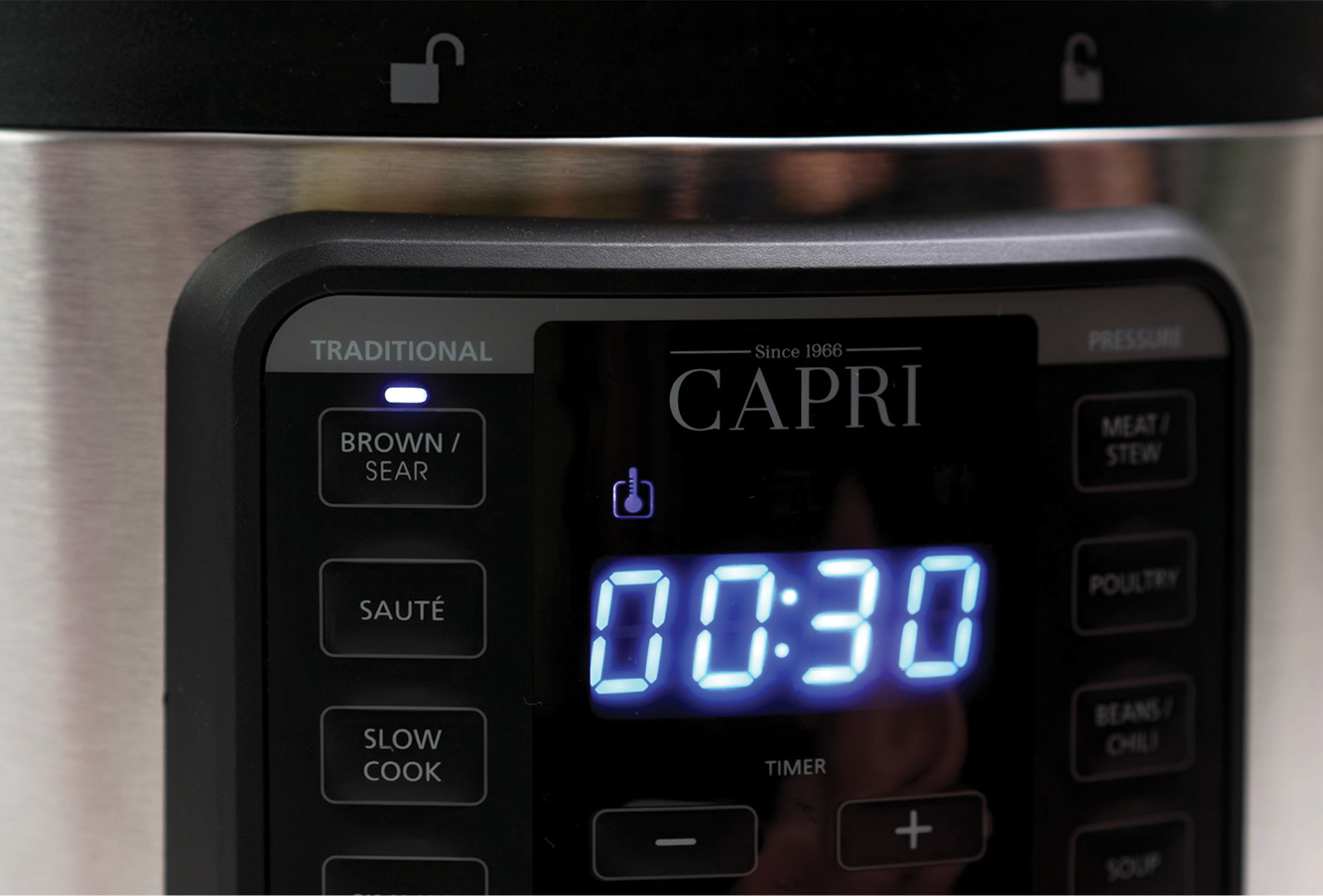 7.5L, 1200 Watt, Electric Pressure Cooker | Capri