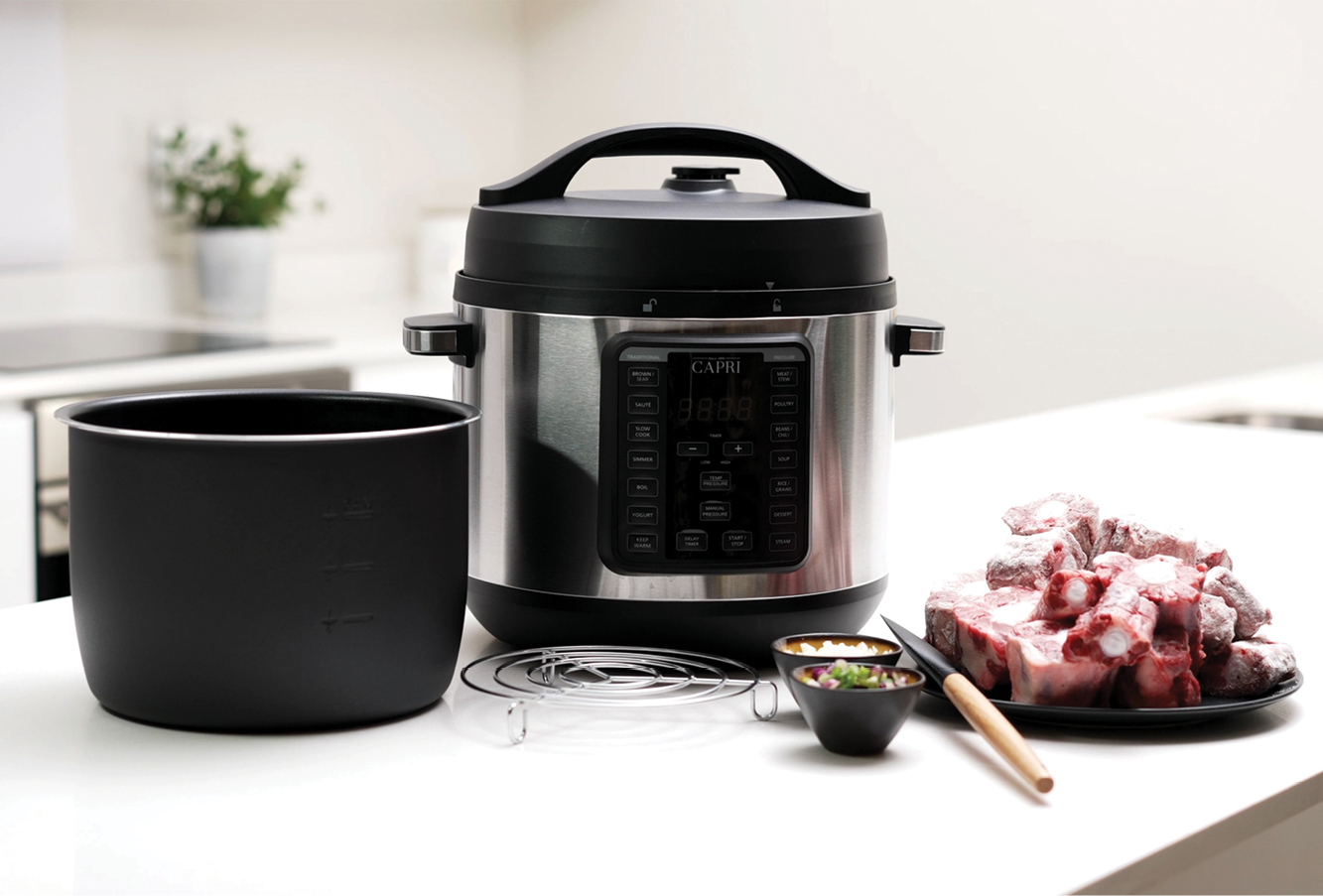 7.5L, 1200 Watt, Electric Pressure Cooker | Capri