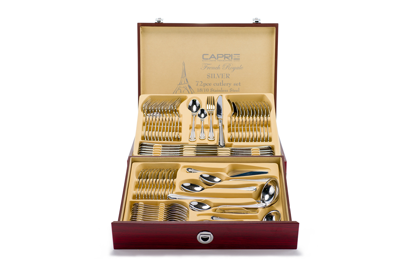 72PC, French Royal Cutlery Set | Capri