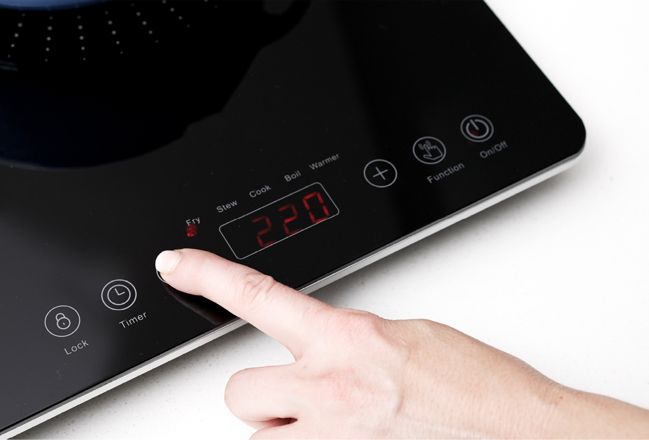 3500 Watt, Ultra Slim Two Plate Induction Cooker | Capri