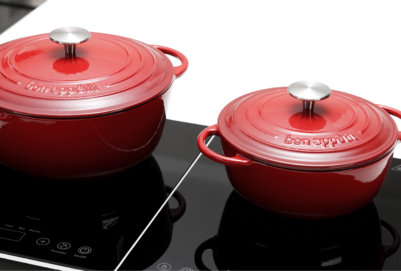 3500 Watt, Ultra Slim Two Plate Induction Cooker | Capri